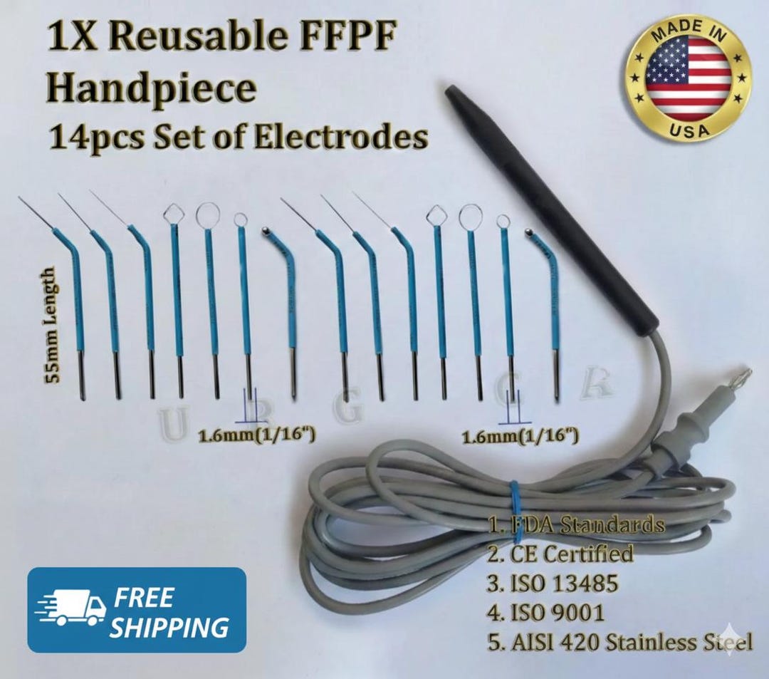 Ellman Surgitron Handpiece & 14 Pcs Electrodes Set Reusable-tungsten ...