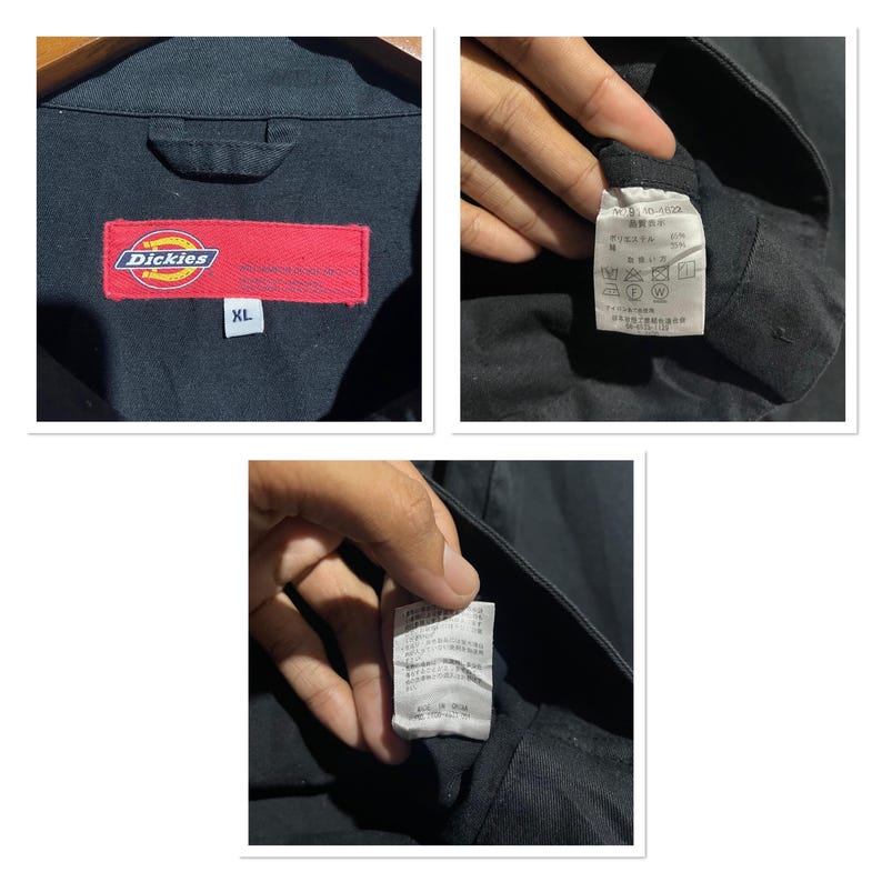 Dickies Black Workwear Harrington Jacket – Size XL - Etsy