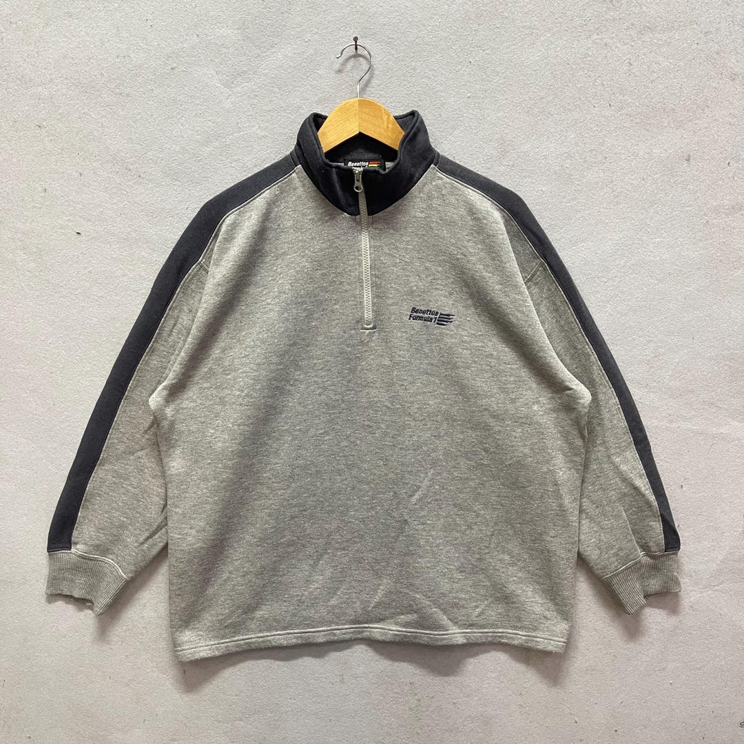 Benetton Formula 1 Racing Team Quarter Zip Sweatshirt - Etsy