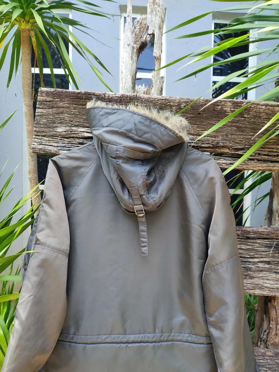 Vintage AVIREX M51 Fishtail Parka Faux Fur Collar Mil… - Gem