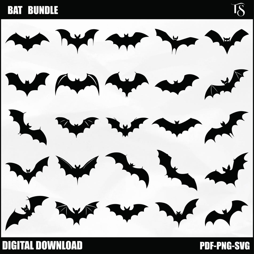 Fledermaus SVG Bundle | Halloween-Fledermaus Clipart | Fliegen ...