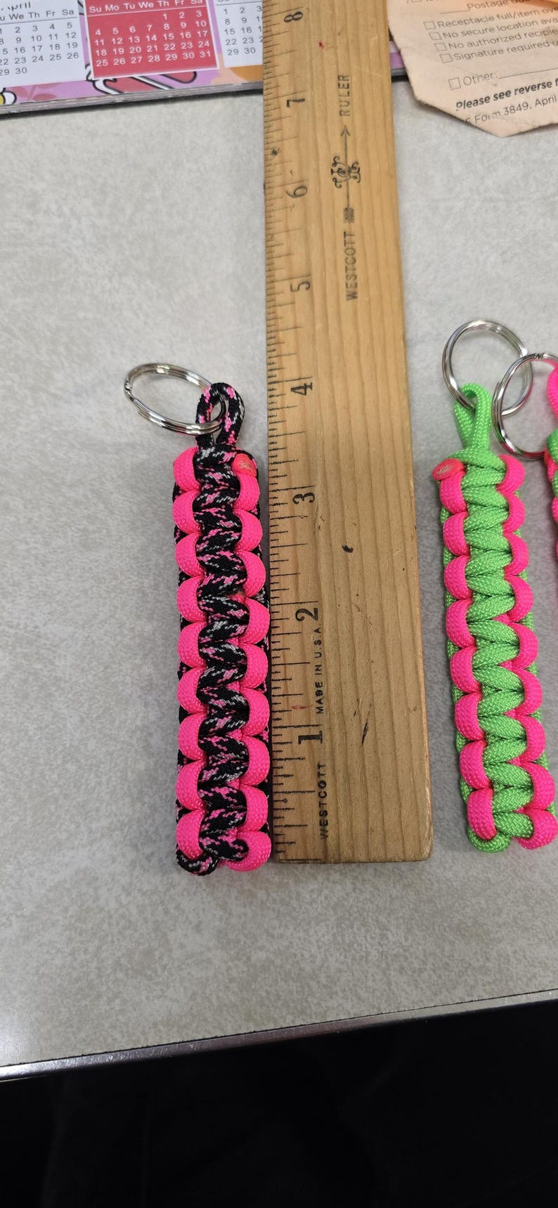 Paracord Keychain Handmade Cobra Knot - Etsy