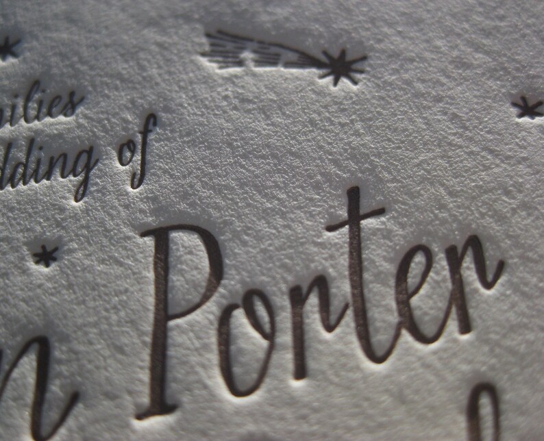 Rosemary & Basil Custom Letterpress Wedding Invitations - Etsy