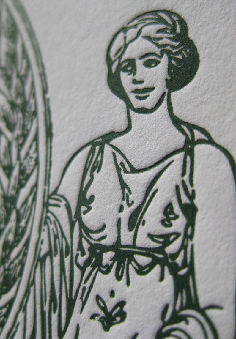 Greek Mythology Letterpress Birth Announcement With Photo - Etsy