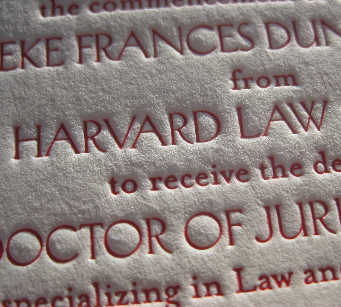 Custom Letterpress College Graduation Announcement | Etsy