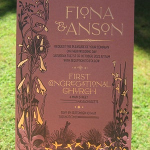 Stunning Vintage Book Cover Inspired Foil & Letterpress Wedding ...