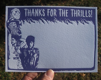 Horror Thank You - Etsy