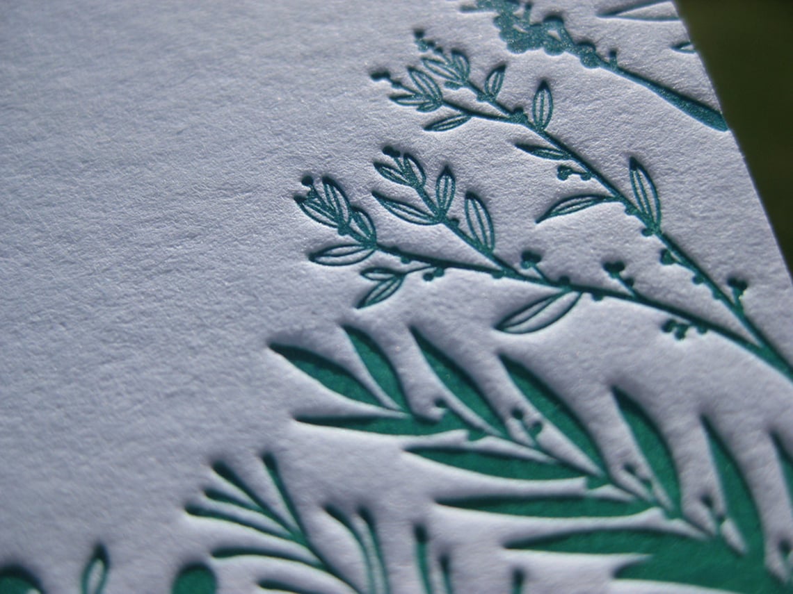 Wild Flower Personalized Letterpress Stationery Suite - Etsy