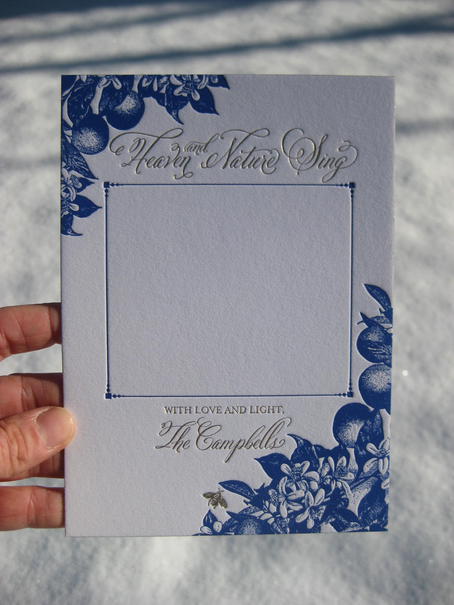 Heaven & Nature Customizable Holiday Card with Spot for - Etsy