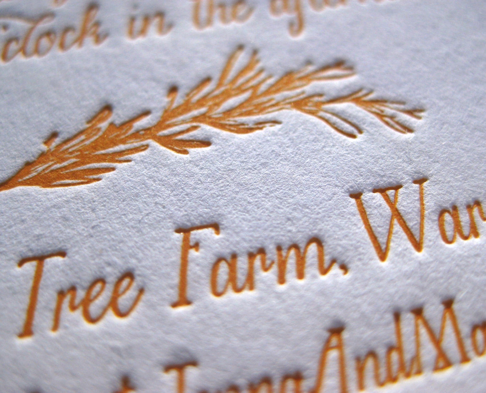 Rosemary & Basil Custom Letterpress Wedding Invitations - Etsy