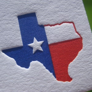 Classic Texas Themed Letterpress Personal Stationery (customizable With ...