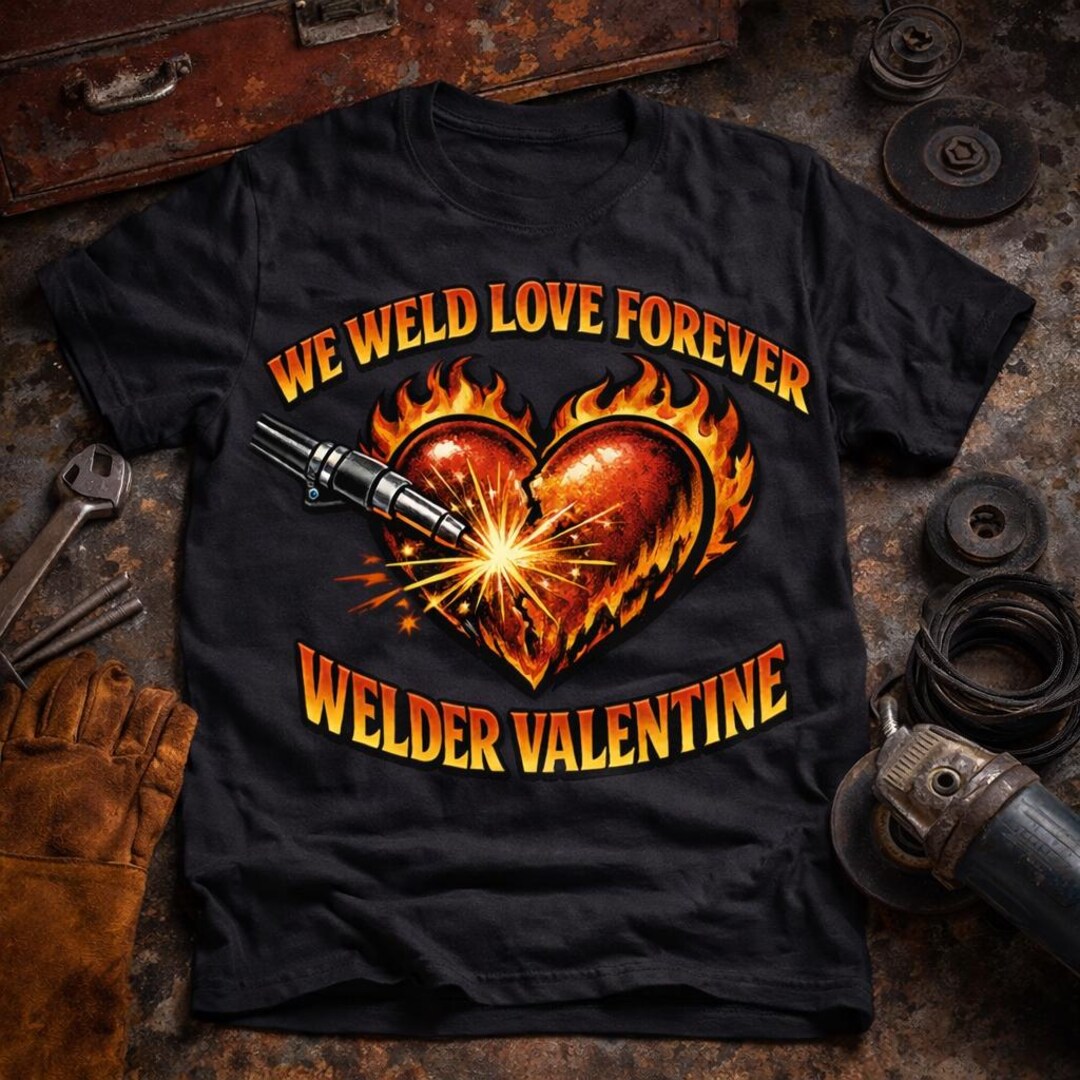Welder Valentine PNG, We Weld Love Forever Funny Welding Shirt Design ...