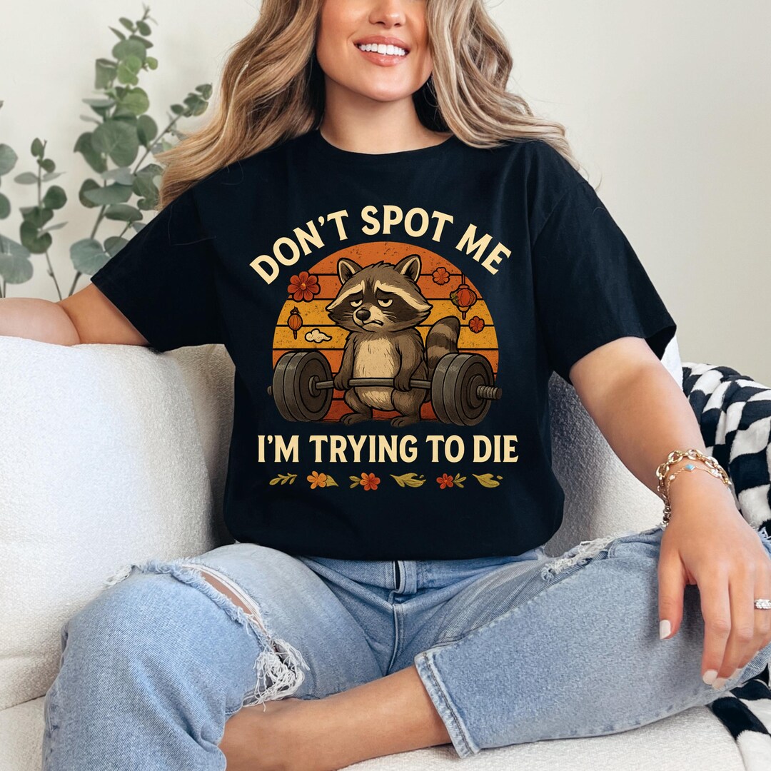 Don’t Spot Me — Raccoon Gym PNG - Etsy