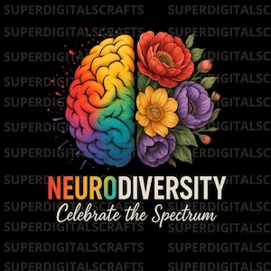 Neurodiversity Celebrate the Spectrum PNG, Autism Awareness Design ...