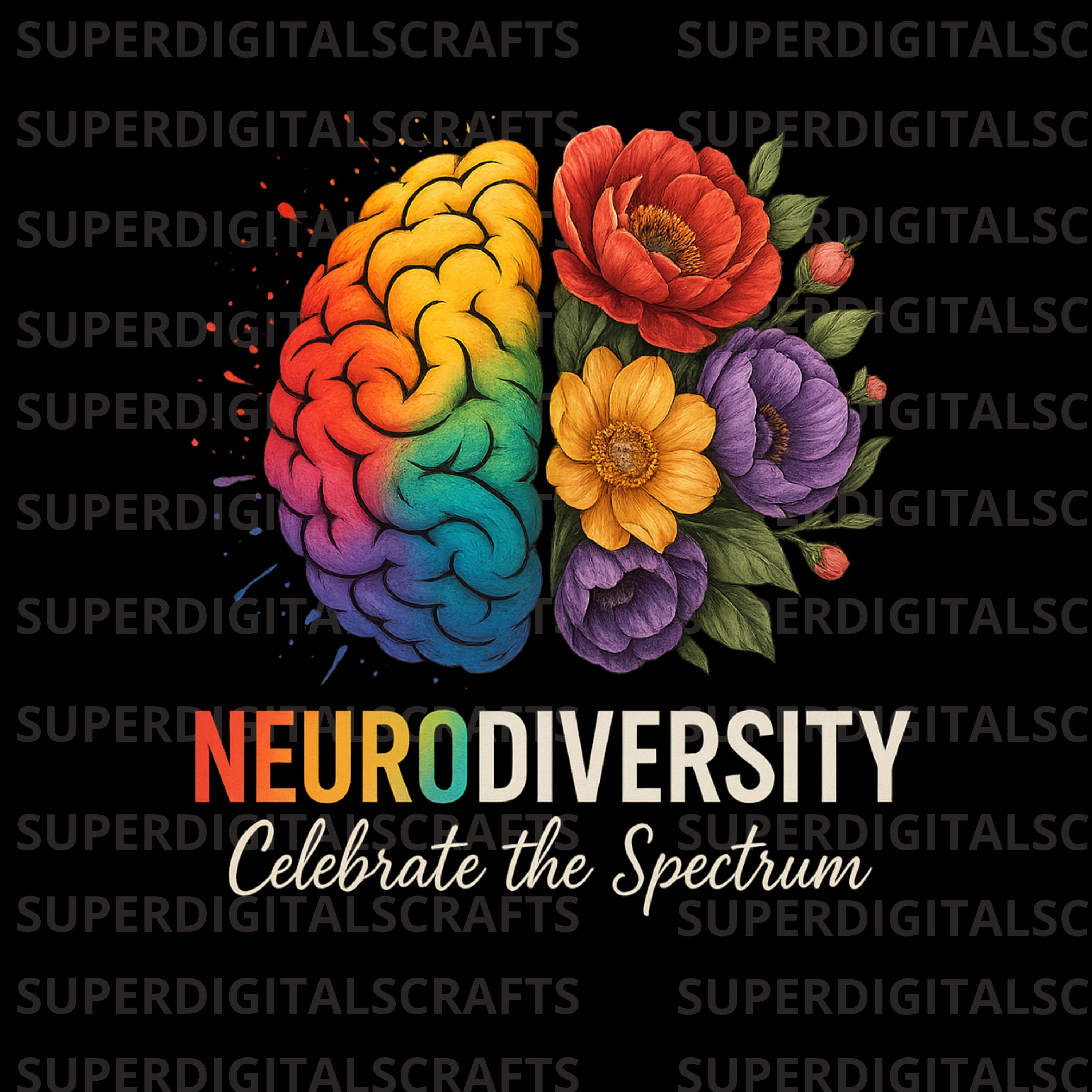 Neurodiversity Celebrate the Spectrum PNG, Autism Awareness Design ...