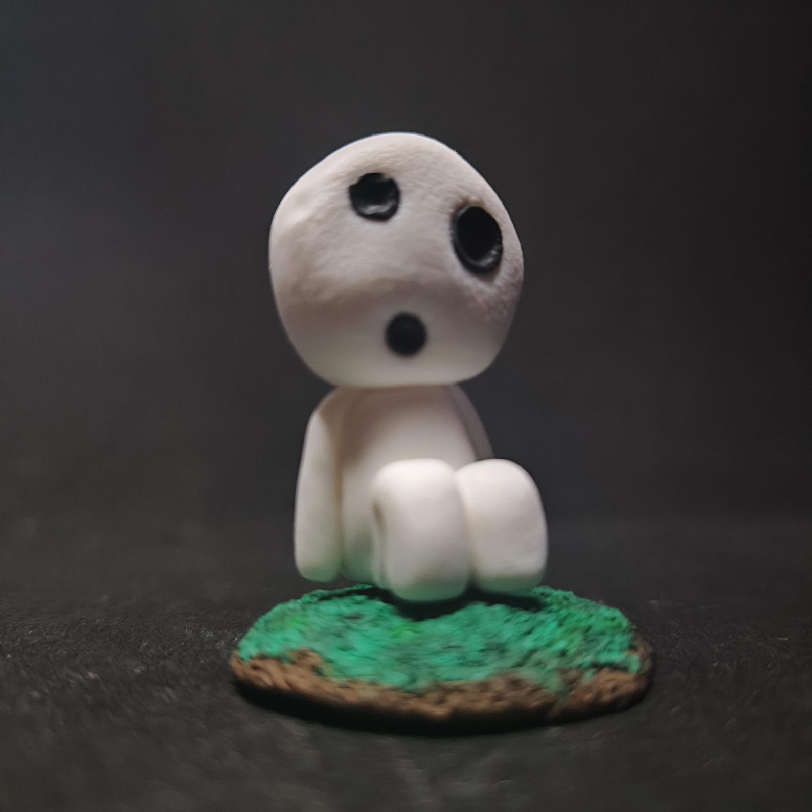 Kodama Figure From Mononoke Princess Ghibli Film Made With Polymer Clay ...
