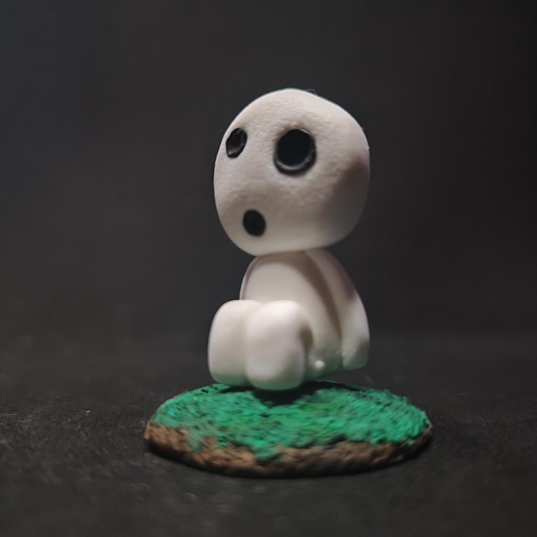 Kodama Figure From Mononoke Princess Ghibli Film Made With Polymer Clay ...