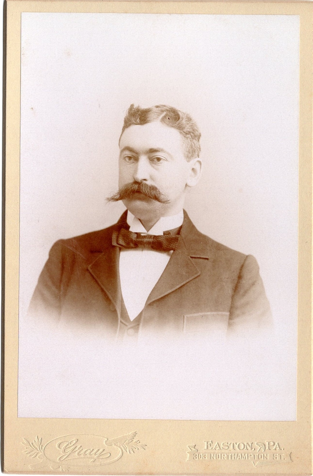 Vintage Antique Photograph - Mustache Man - Late 1800's - Fancy Man ...