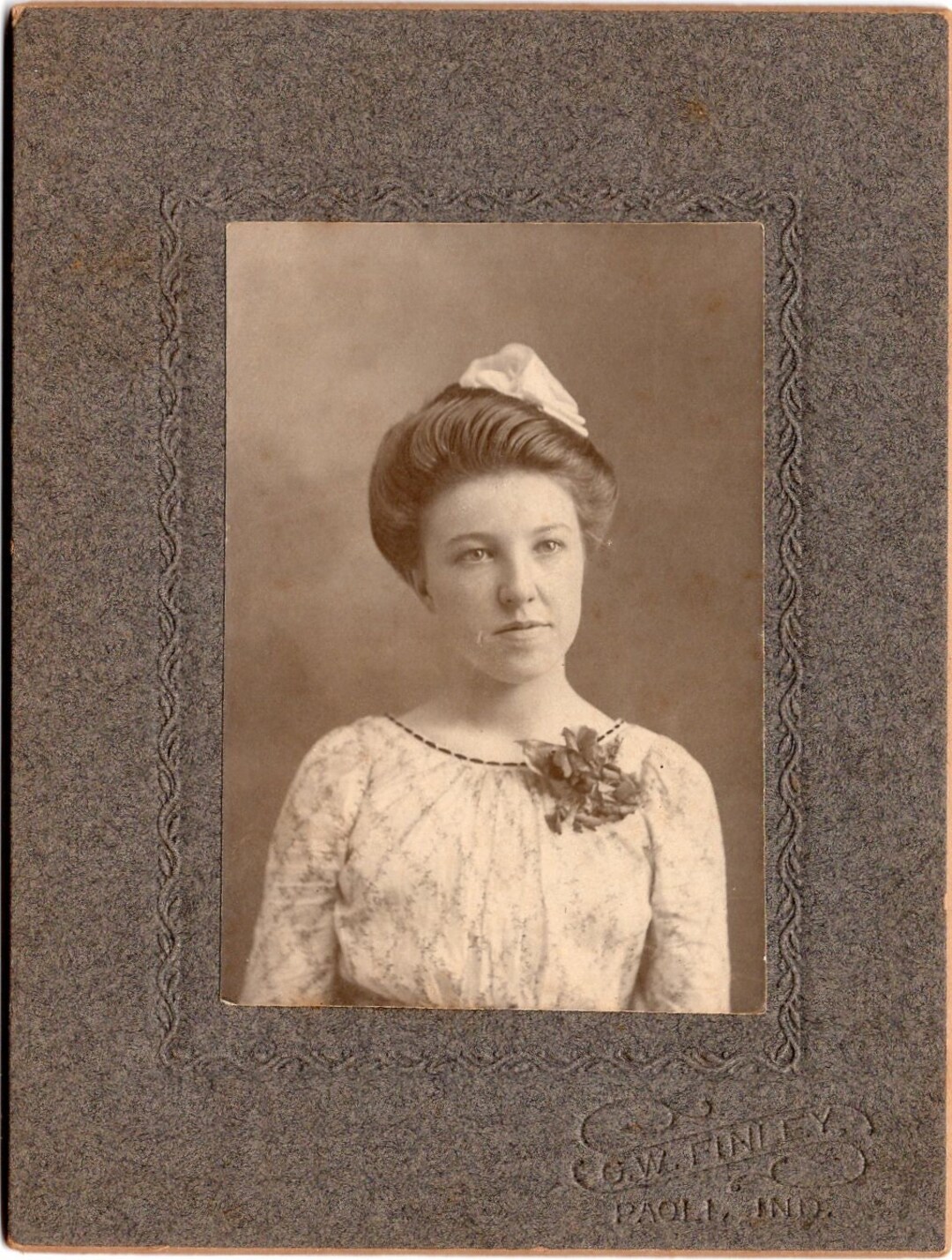 Vintage Antique Photograph - Beautiful Young Woman - 1900s Original ...
