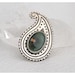 Ocean Jasper Paisley Ring Sterling Silver Natural Green Jasper With ...
