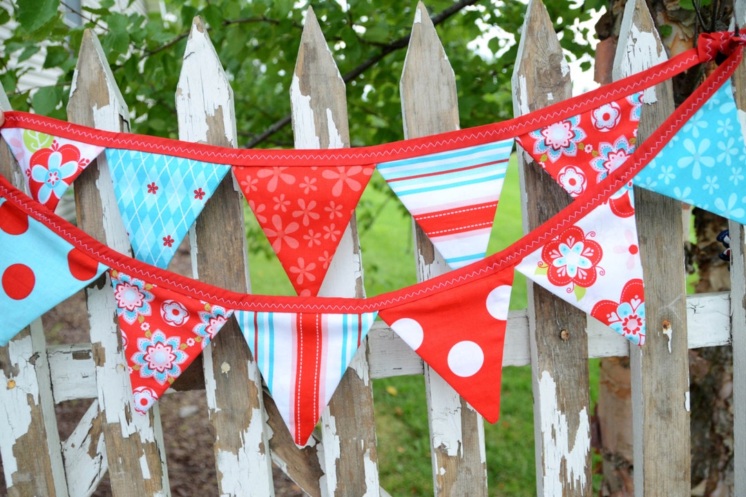 MINI FLAGS Reusable Fabric Bunting, Banner, Pennant, Garland, Photo ...