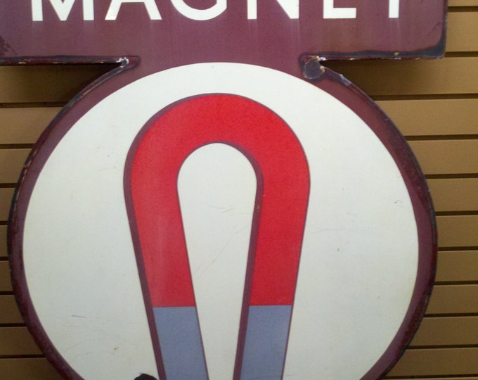 Porcelain Advertising Magnet Ales Sign, Antique Beer Sign, Porcelain ...