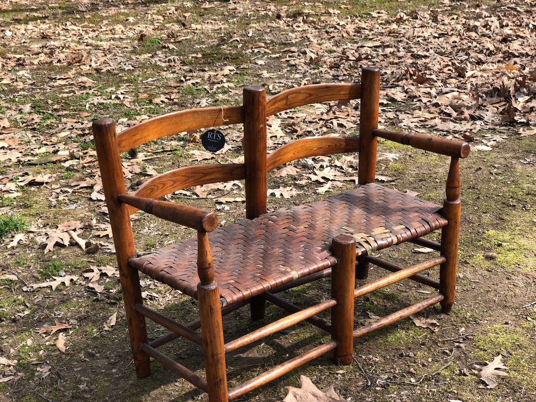 Historical American Pioneer Buckboard Wagon Seat, Woven Splint Seat ...