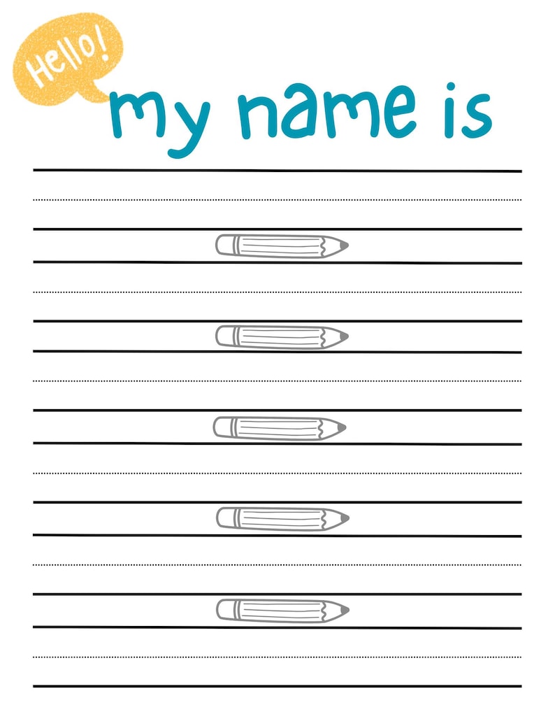 Printable Name Tracing Worksheet: Handwriting Practice Activity (PDF ...