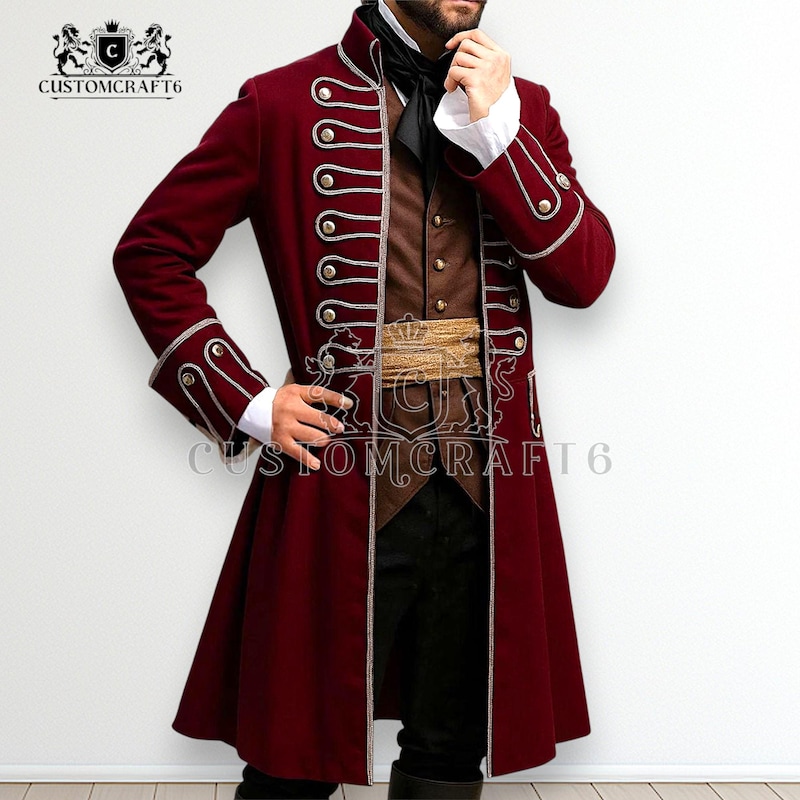 Red Pirate Coat - Etsy