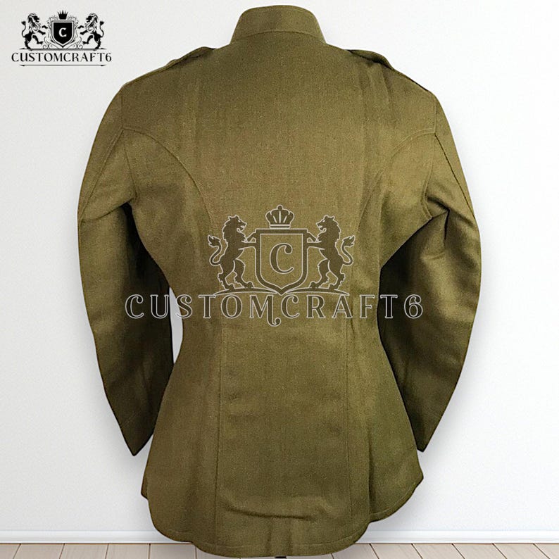 WW1 US Army M1917 Wool Jacket Olive Green Military Tunic Reproduction ...