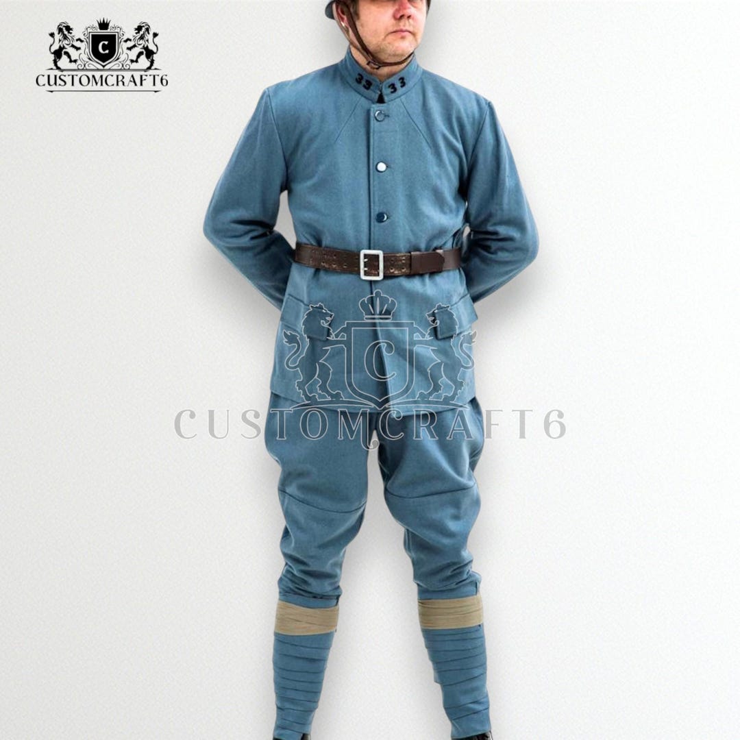 WWI French Wool Uniform Jacket, Spoil Infantry Costume - Etsy