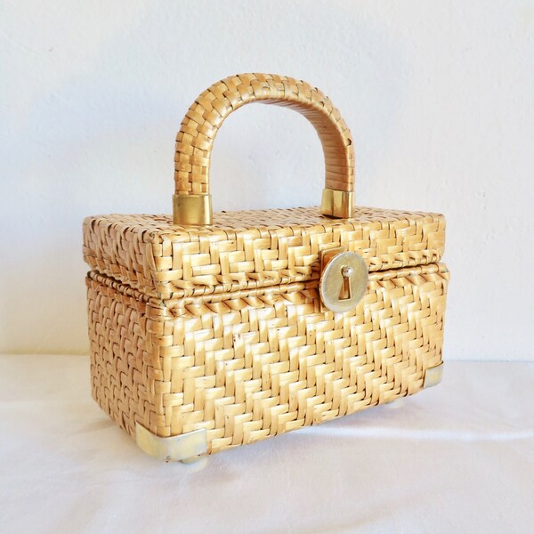 Wicker Basket Purse - Etsy