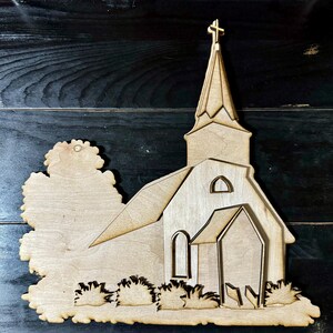 Old Country Church Stencil And/or Wood Cut Outs. Old Country Church ...