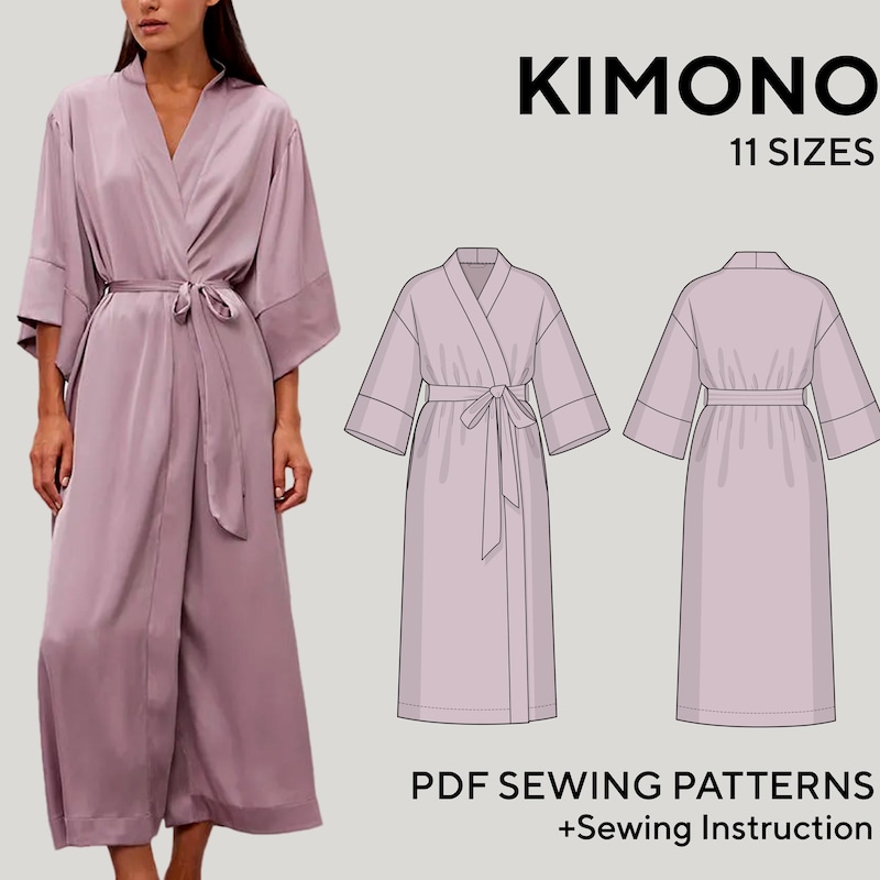 Kimono Dress Pattern - Etsy