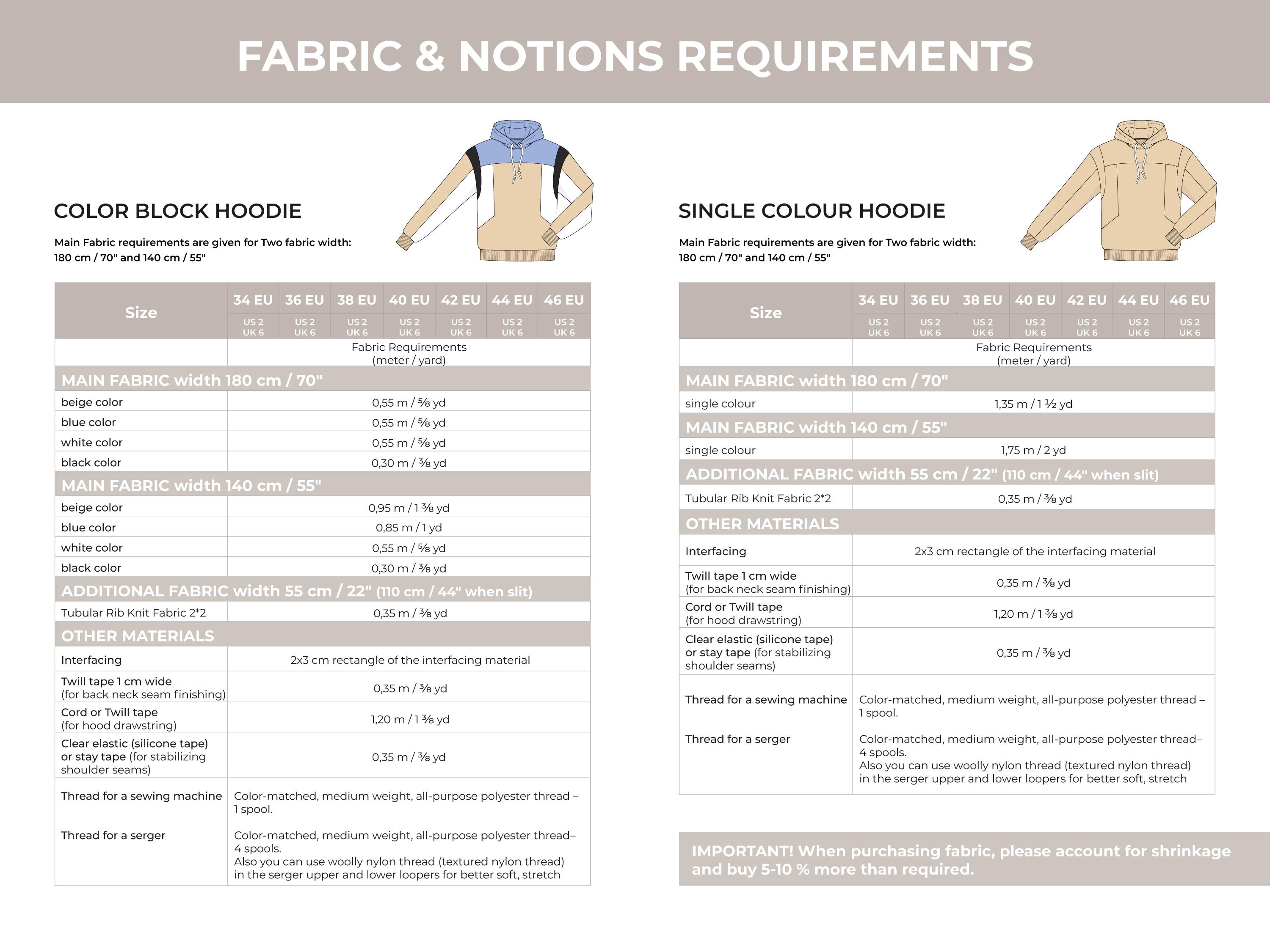 Hoodie Sewing Pattern for Woman | Digital PDF Sewing Pattern+sewing ...