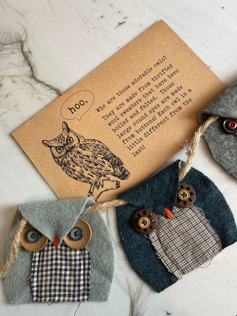 Primitive Owl Garland Rustic Fall Thanksgiving Decor | Etsy