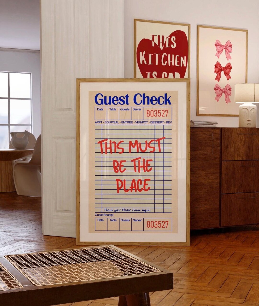 Guest Check Wall Art Poster, Inspiring Wall Art, Guest Check List ...