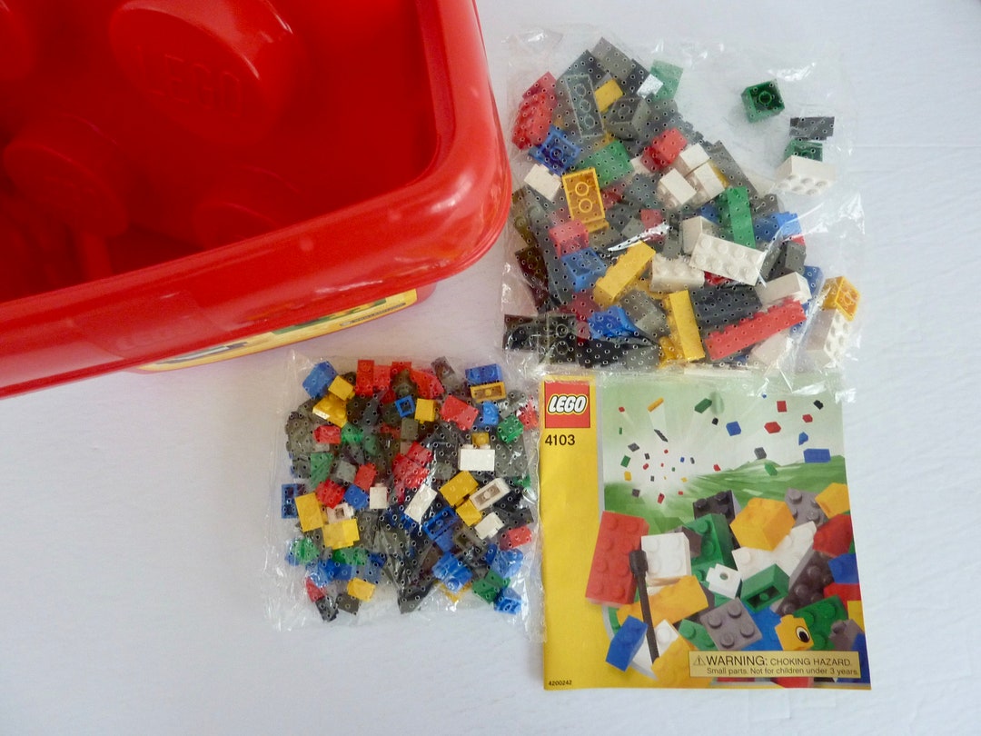 Vintage Lego Creator Basic Set 4103 in Bucket With Instructions and 200 ...