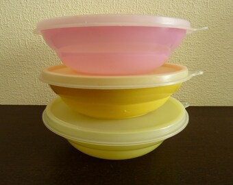 Tupperware Pastel Bowls - Etsy