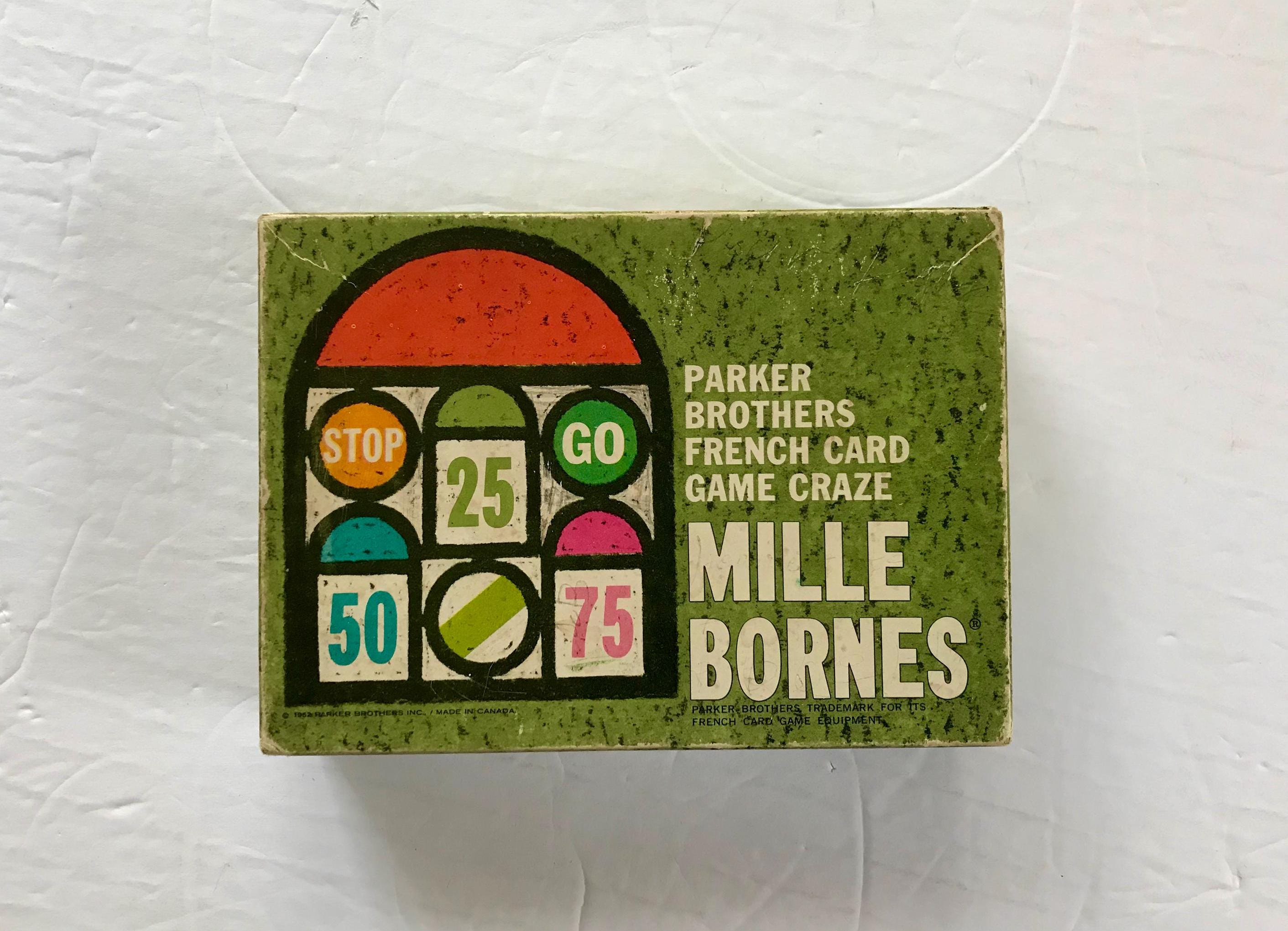 Vintage Mille Bornes the French Auto Race Card Game, 1962 Parker ...