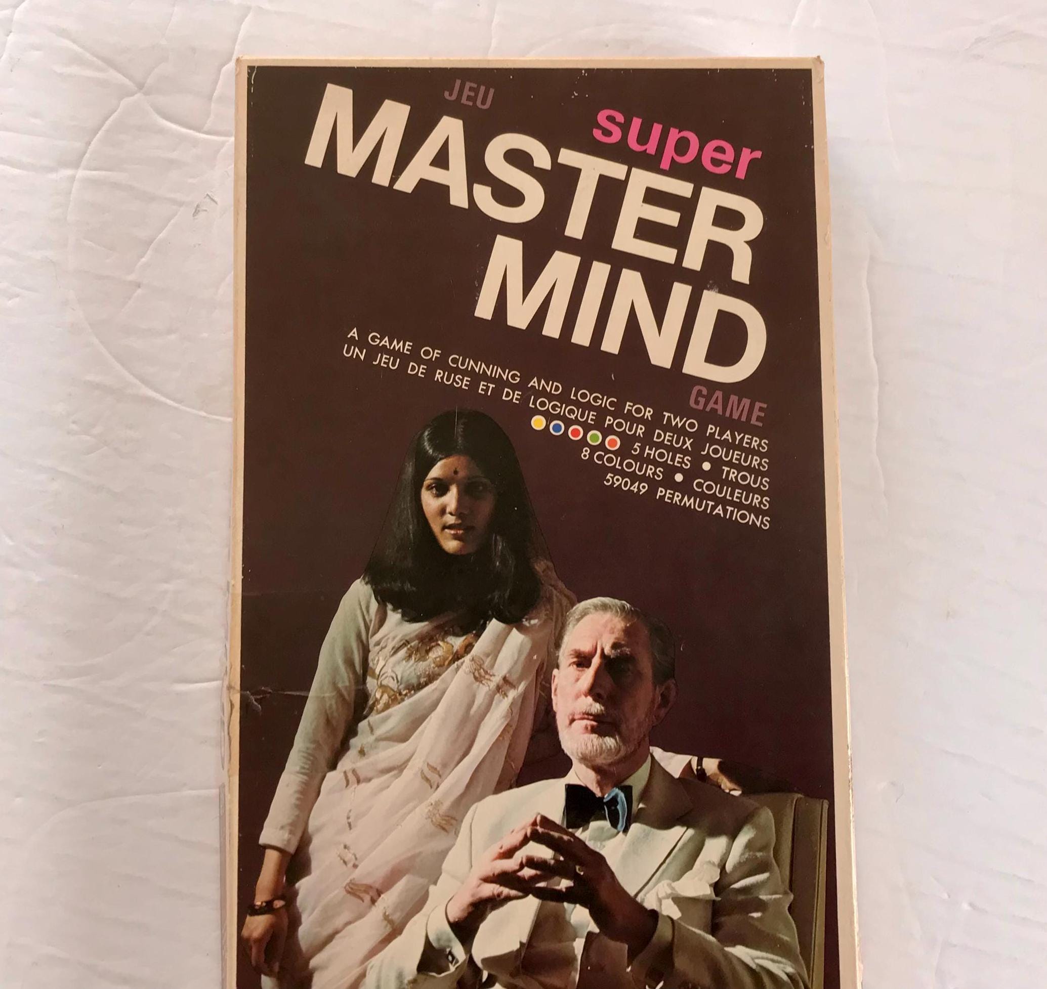 Vintage Super Master Mind Board Game, 1975 Parker Brothers, Complete ...