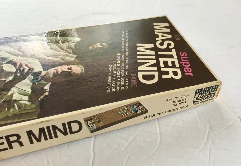 Vintage Super Master Mind Board Game, 1975 Parker Brothers, Complete ...