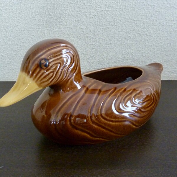 Ceramic Duck Planter - Etsy