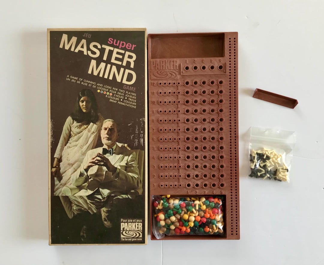 Vintage Super Master Mind Board Game, 1975 Parker Brothers - Etsy