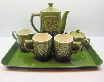 Green tea set | Etsy