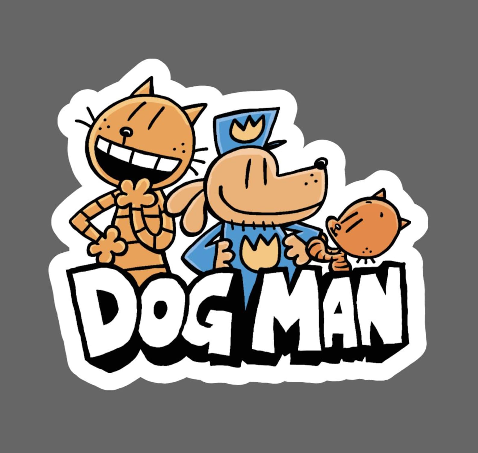 Dogman Sticker, Dogman Books, Dogman Decal, Captain Underpants ...