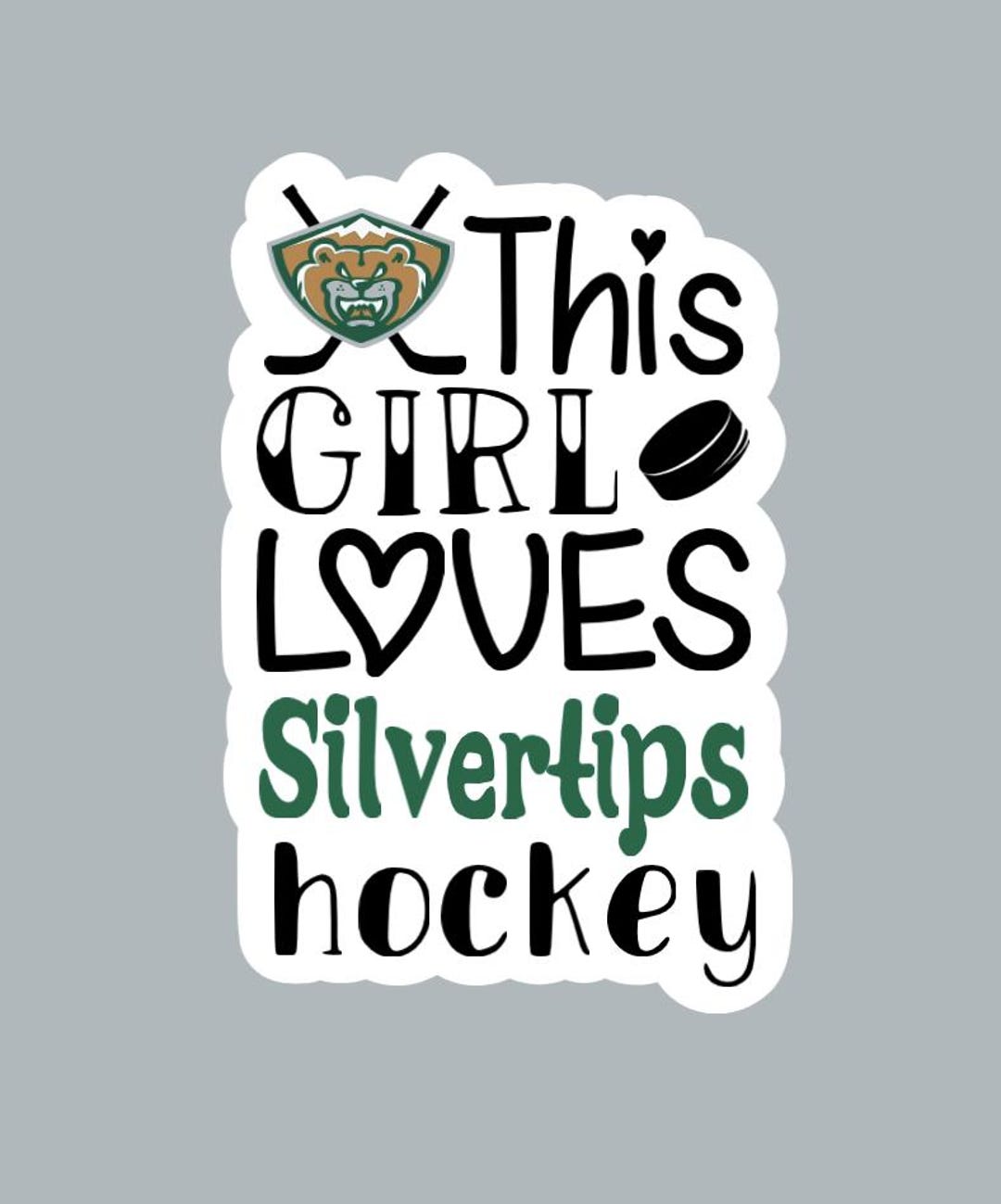 Silvertips Hockey Sticker, Hockey Decal, Everett Silvertips, Stanley ...
