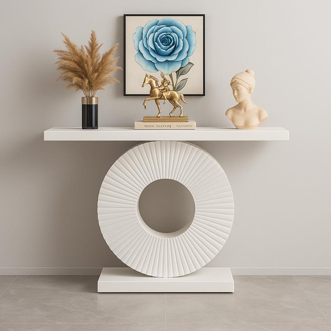 Stunning Circular Console Table Pictures