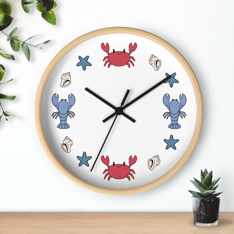 Blue Crab Clock - Etsy