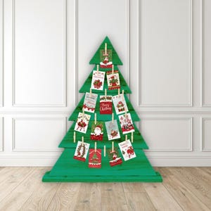 Easy DIY 2 Sizes Wooden Christmas Tree Blueprint Design Plans ...
